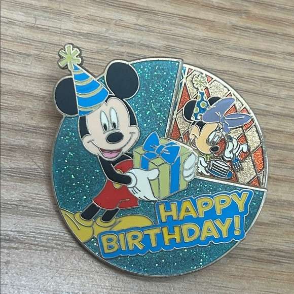 Disney | Jewelry | Disney Gold Mickey Mouse Spinning Pin | Poshmark